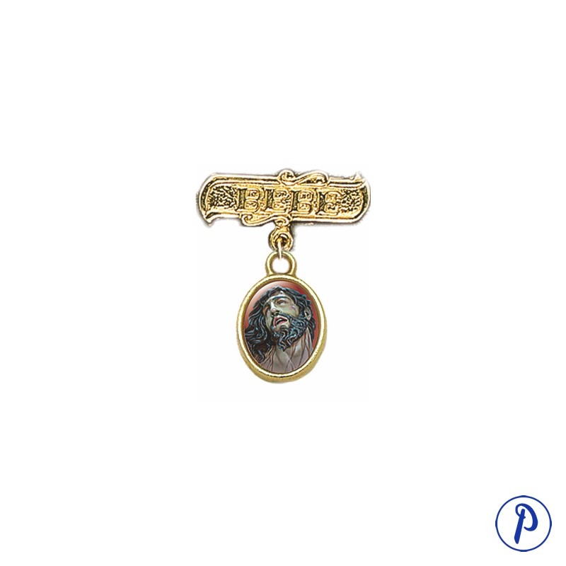 BROCHE BEBE B.ORO CON MEDALLA CON FOTO - Pripimar