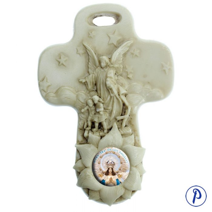 IMAN CRUZ RESINA CON ANGEL CON FOTO - Pripimar